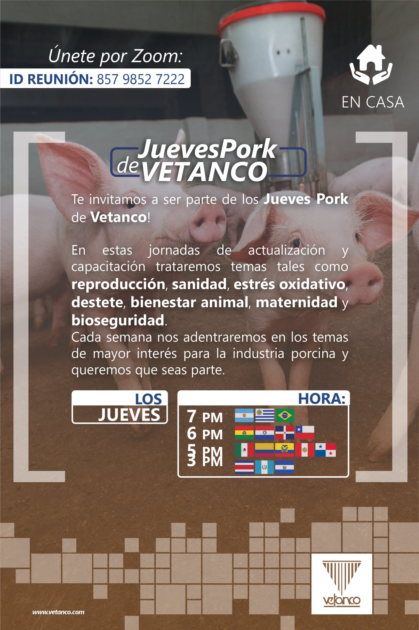Lanzamiento del Ciclo de Jornadas “Jueves Pork de Vetanco” - Vetanco Mexico